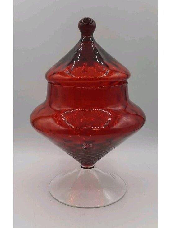 Empoli | Accents | Vtg Empoli Circus Tent Optic Apothecary Candy Dish ...
